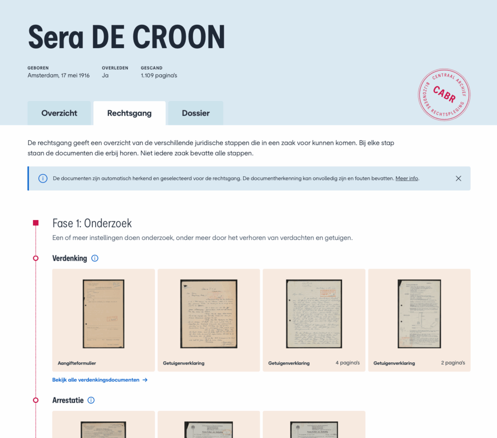 Een kijkje op de website van Oorlog voor de Rechter | WO2NET