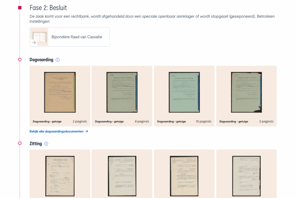 Een kijkje op de website van Oorlog voor de Rechter | WO2NET